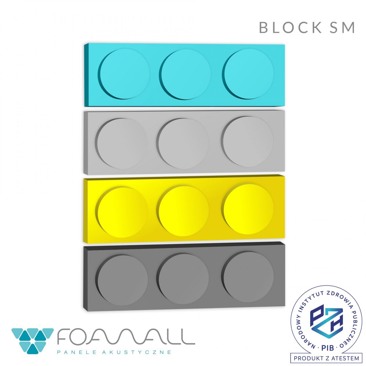 Panele piankowe BLOCK, panele ścienne | myMODULO - sklep
